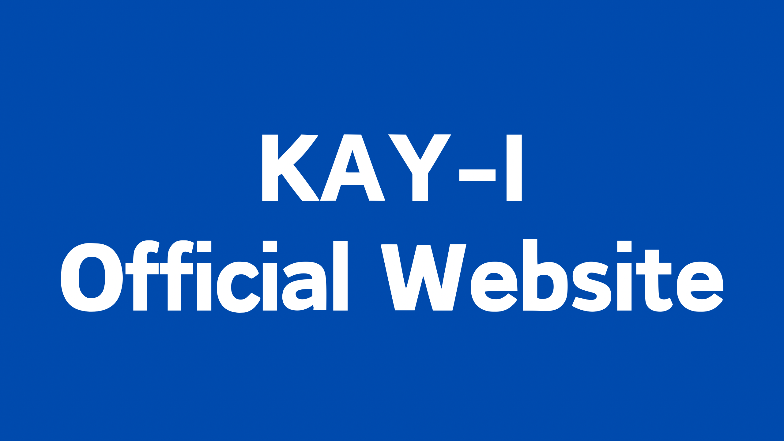 KAY-I official website